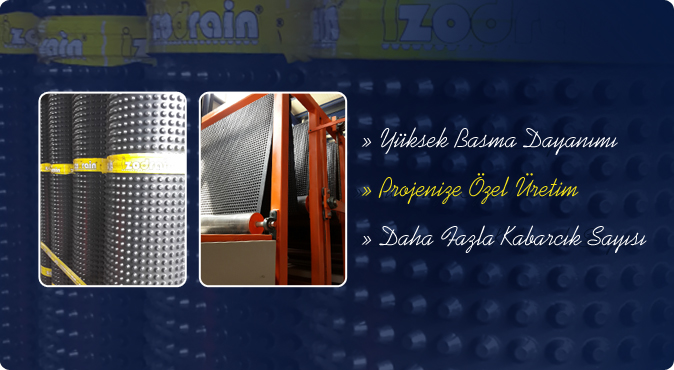 İzodrain HDPE Kabarcıklı Levha